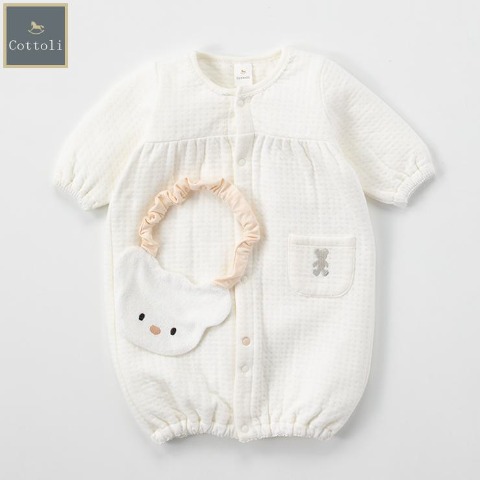 新生児 スタイ付兼用ドレス (50-60cm Cottoli) | バースデイ 公式オンラインストア